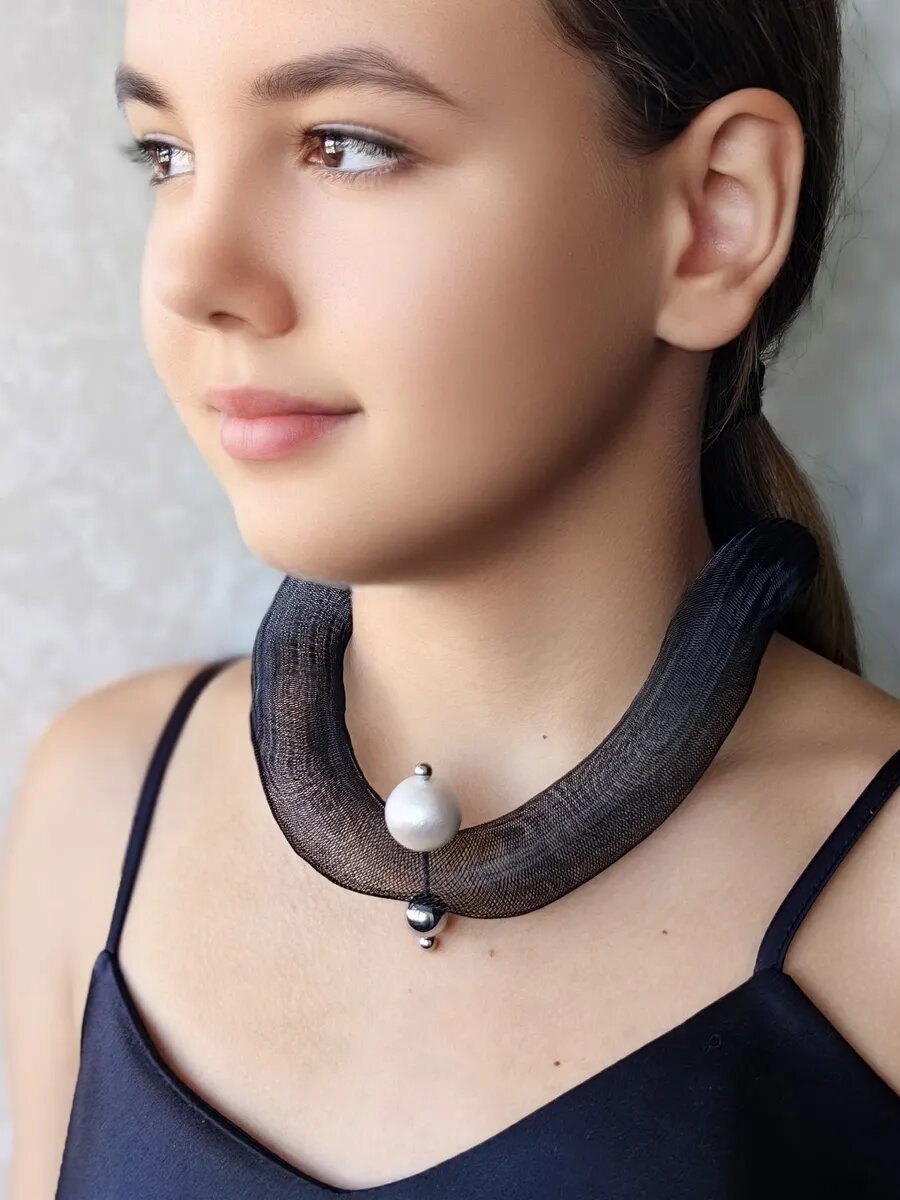 Колье, жемчуг имитация