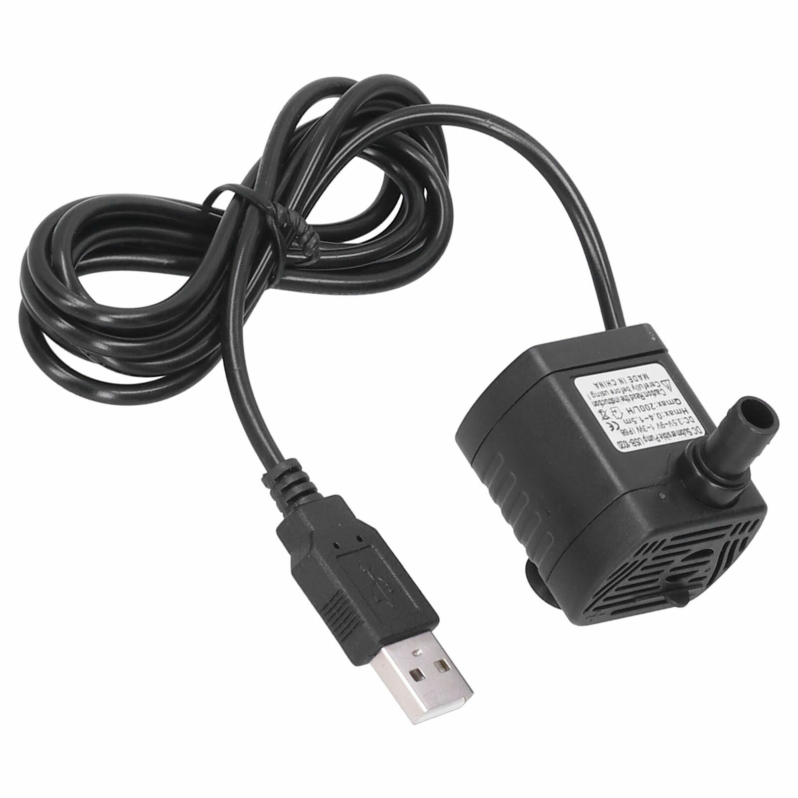 Водяной насос USB Мини погружной с низким уровнем шума 3,5 9 В для фильтрационного полива аквариума