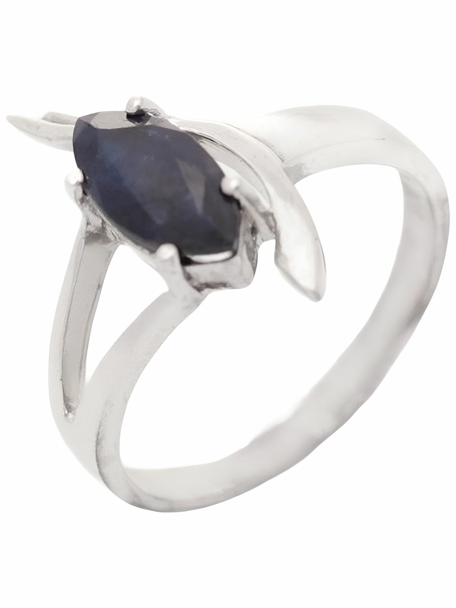 Кольцо тонкое, серебро, 925 проба, родирование