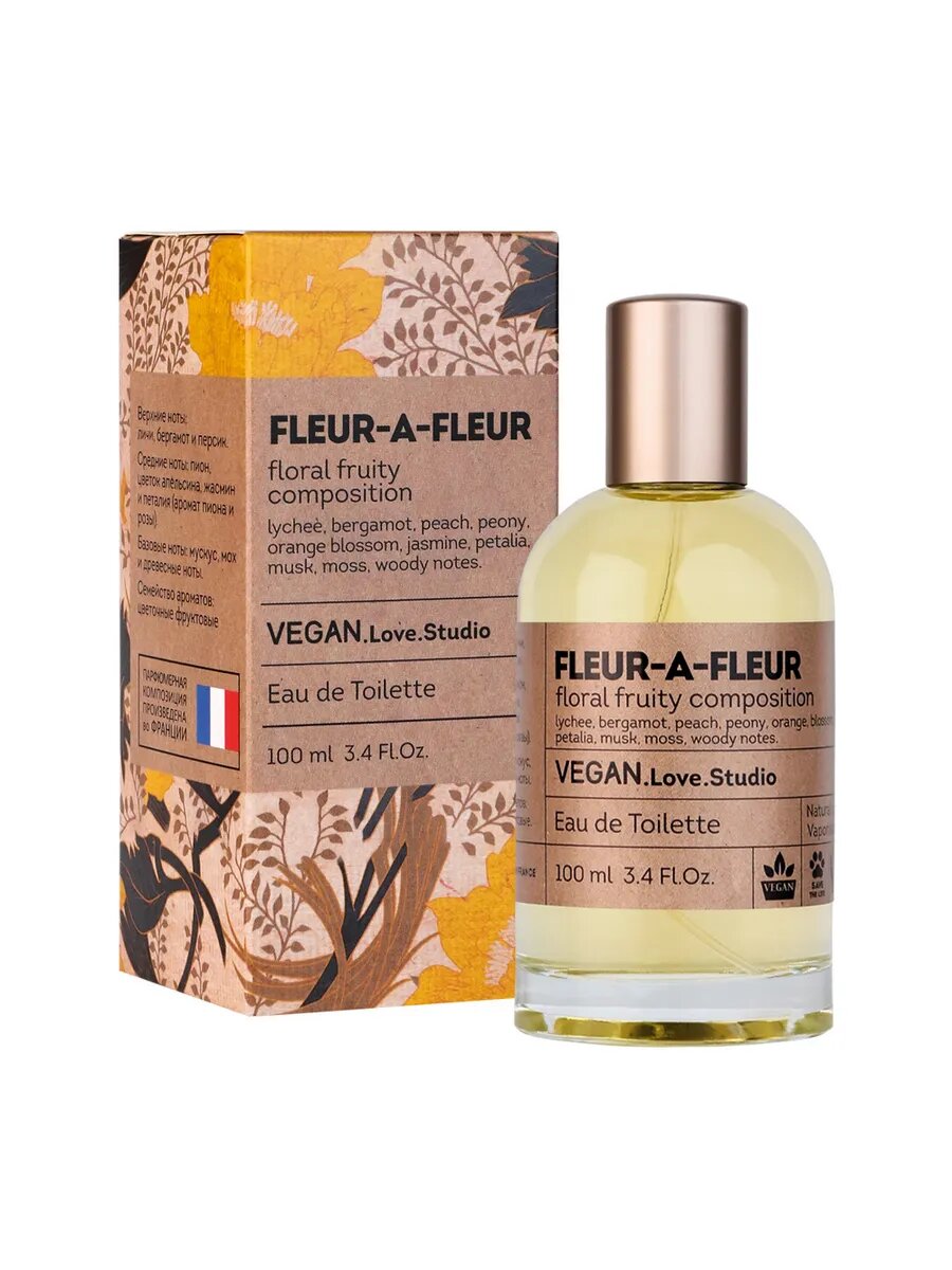 Туалетная вода Today Parfum Vegan Love Studio 100ml FLEUR-A-FLEUR (аромат Fleur Narcotique) для женщин