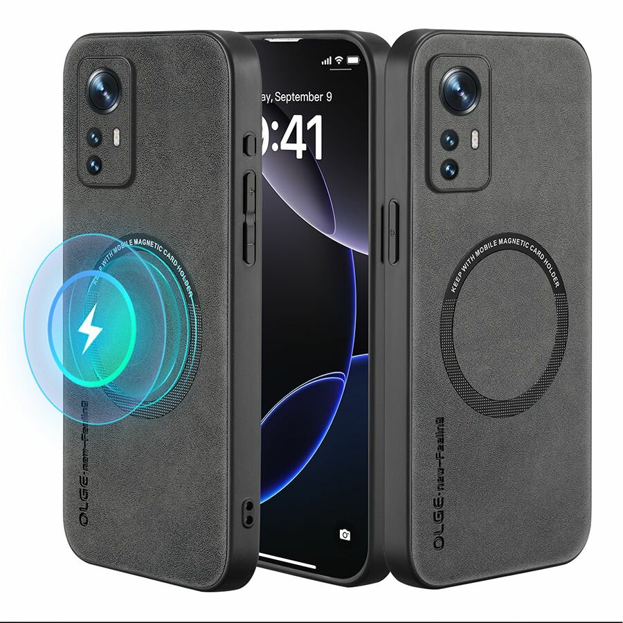 Чехол-Case MagSafe чехол для Xiaomi 12/12X/12S(Сяоми 12/12Х/12C) Нескользящий и удобный