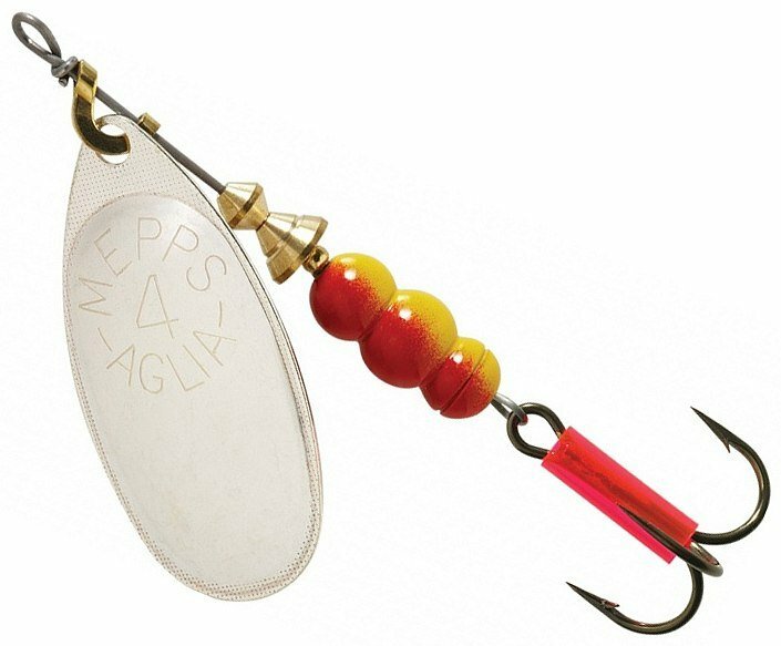 Mepps Aglia AG №4 9 г блесна вращающаяся для ловли хищников на спиннинг в реках