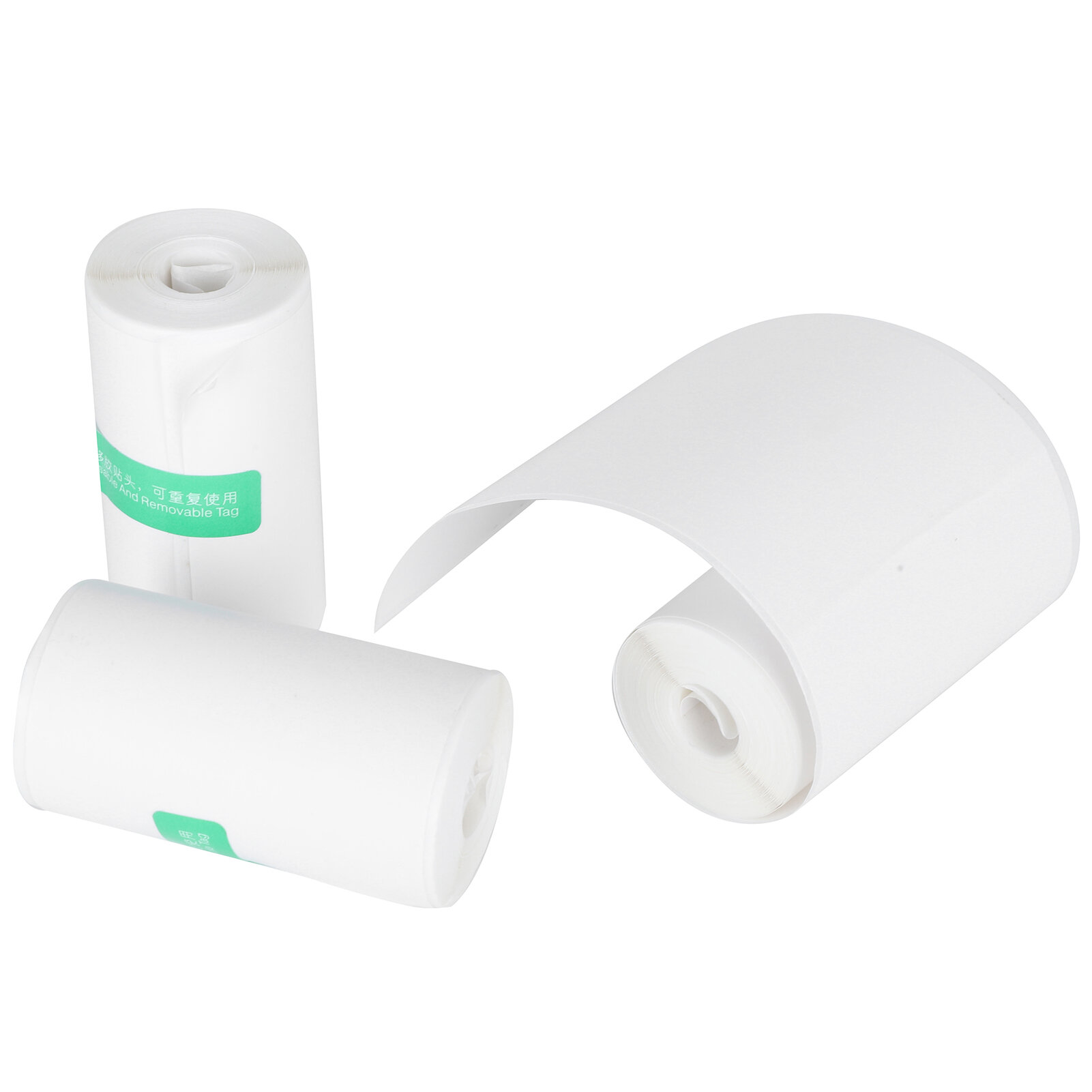 Бумага для печати термонаклеек 3 шт, для заметок и квитанций, расходные материалы для принтера, белая