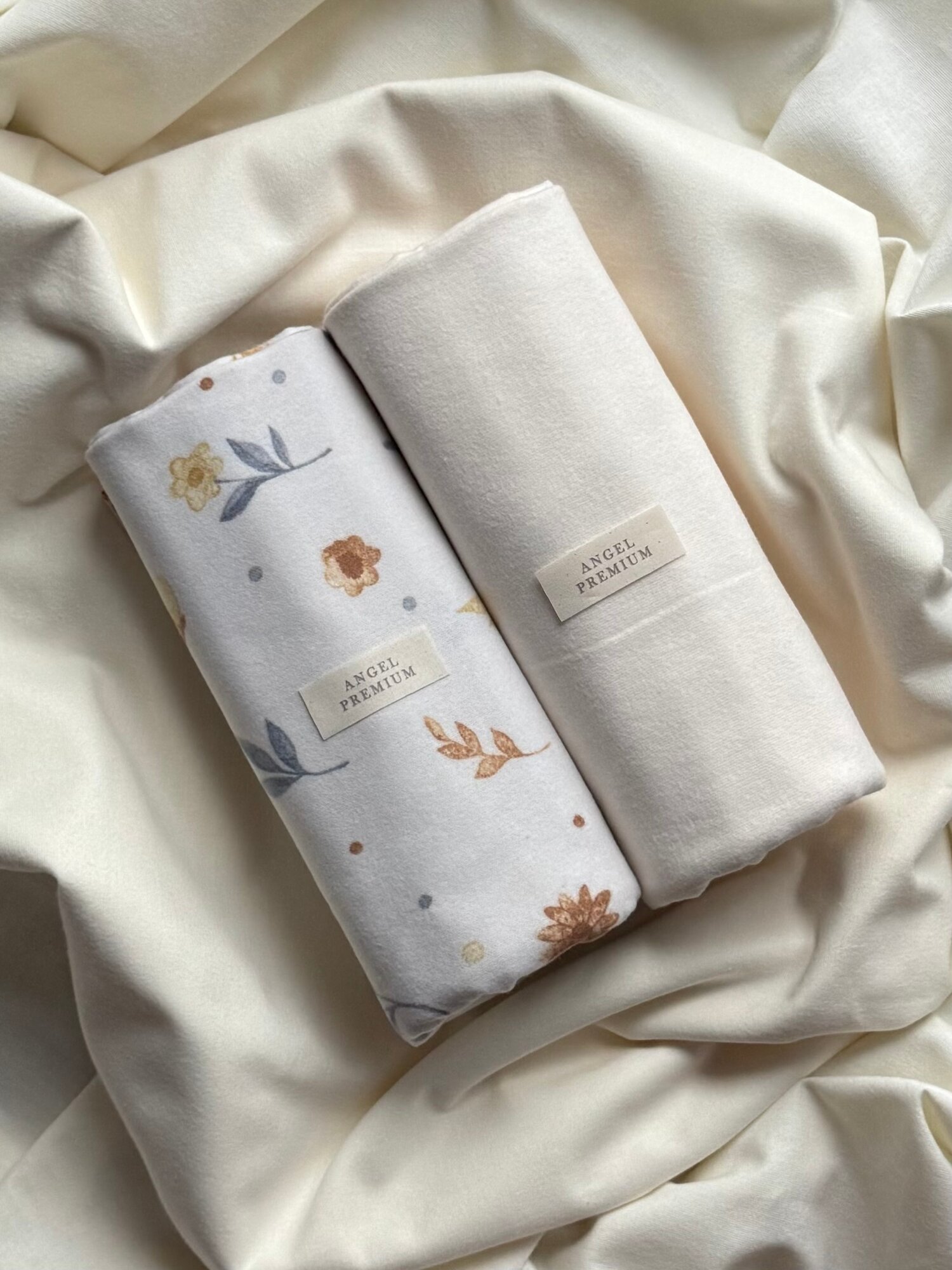 Комплект больших фланелевых пеленок ANGEL PREMIUM 100х120