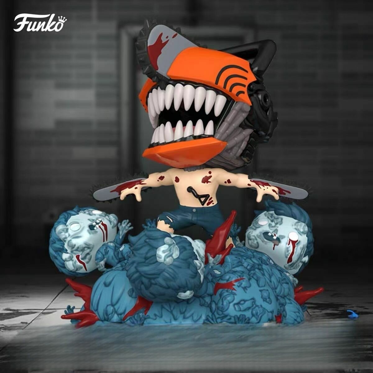 Интерактивная фигурка Funko Pop "Чейнсо Мэн", пластик, коллекционная, кремовая