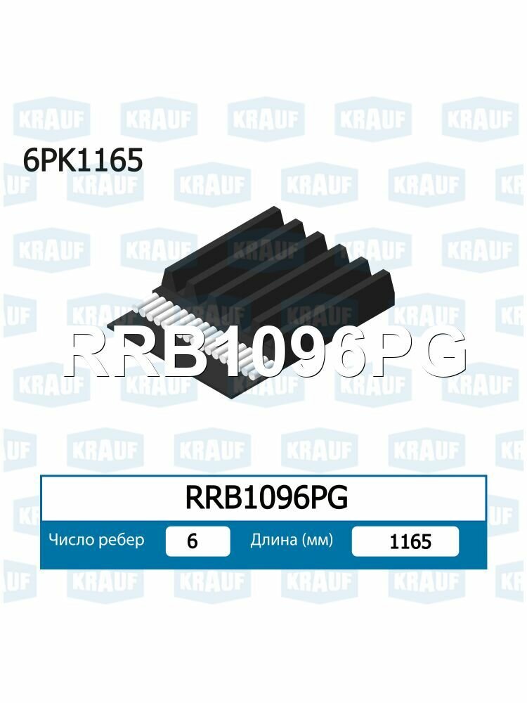 Ремень поликлиновой Krauf RRB1096PG