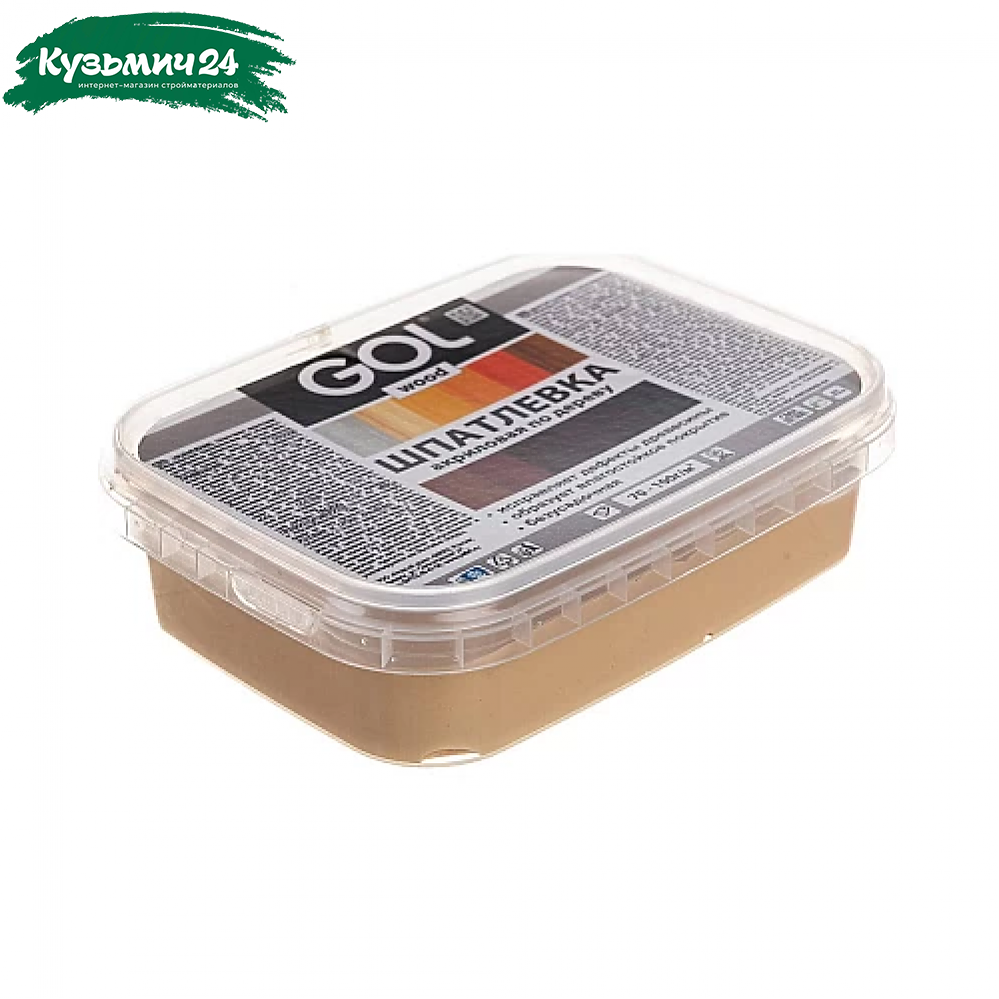 Шпатлевка Palizh GOL wood мастер акриловая по дереву 0,14кг сосна светлая