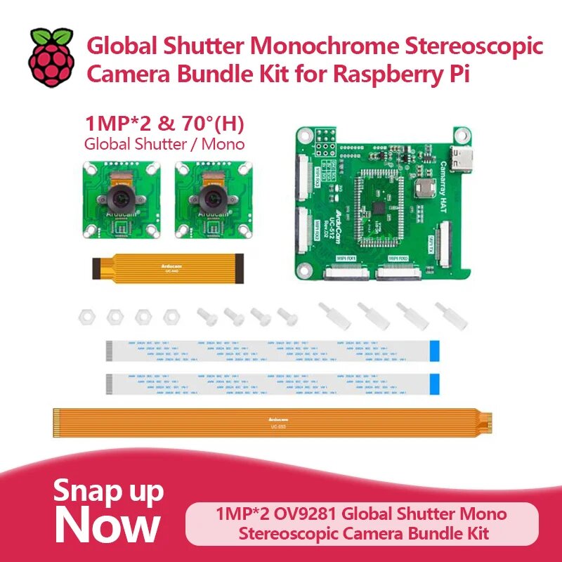 Комплект стереокамер Arducam OV9281 для Raspberry Pi