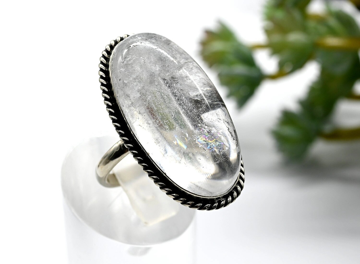 Кольцо, горный хрусталь