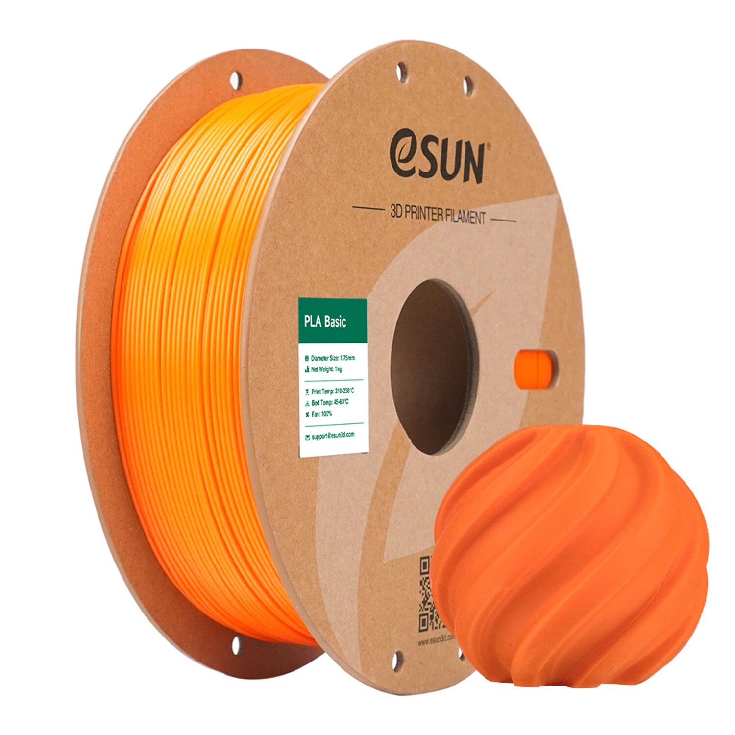 ESUN High Speed PLA 3D нить 1 кг 1.75 мм Orange