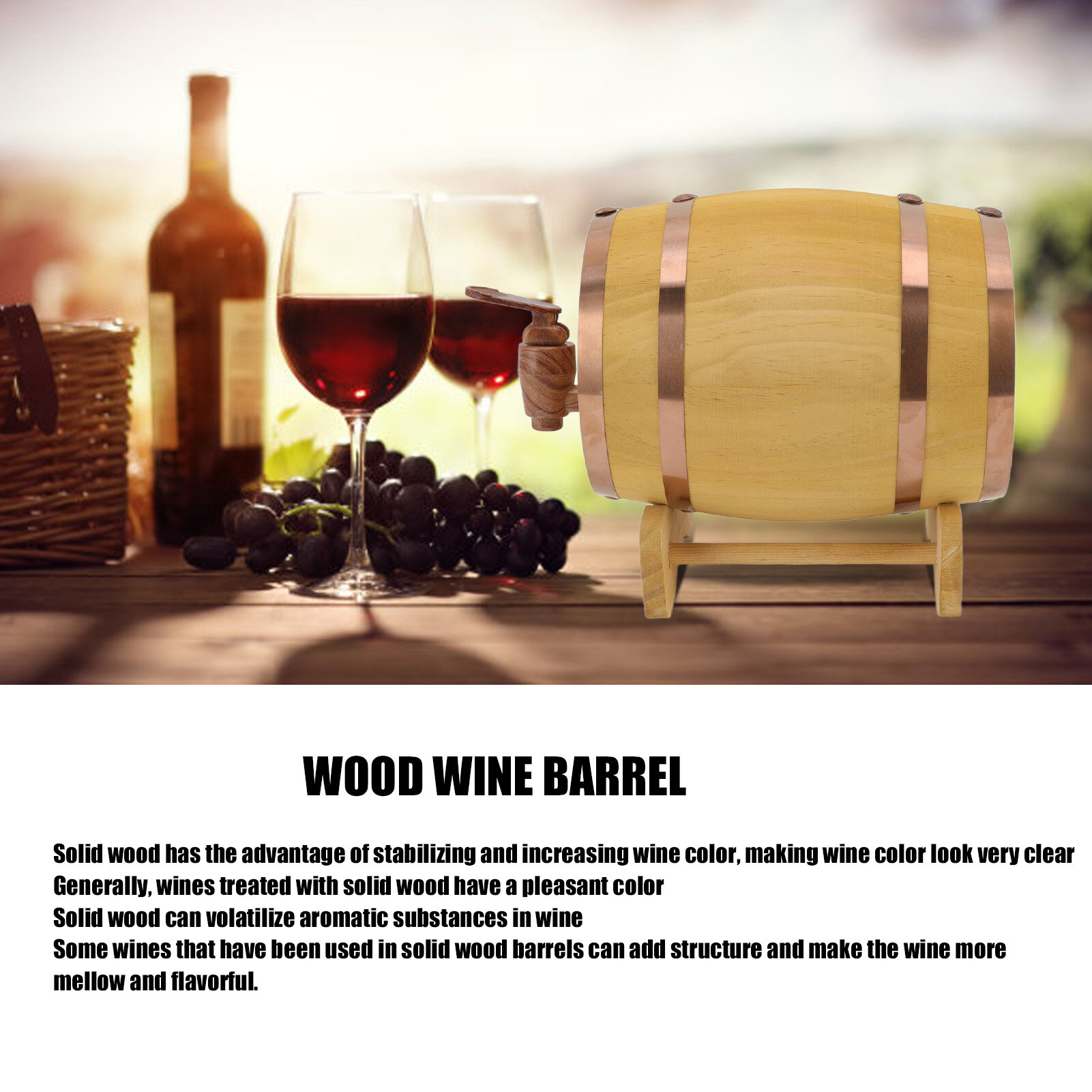 Сосновая винная бочка 750 мл, деревянная бочка, бочонок для хранения виски, винных спиртных напитков, пивных спиртных напитков