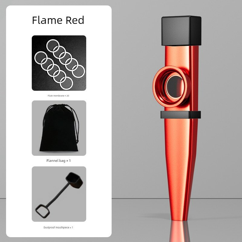 Профессиональный огненно-красный металлический козуна с 20 мембранами, продвинутый детский музыкальный инструмент
