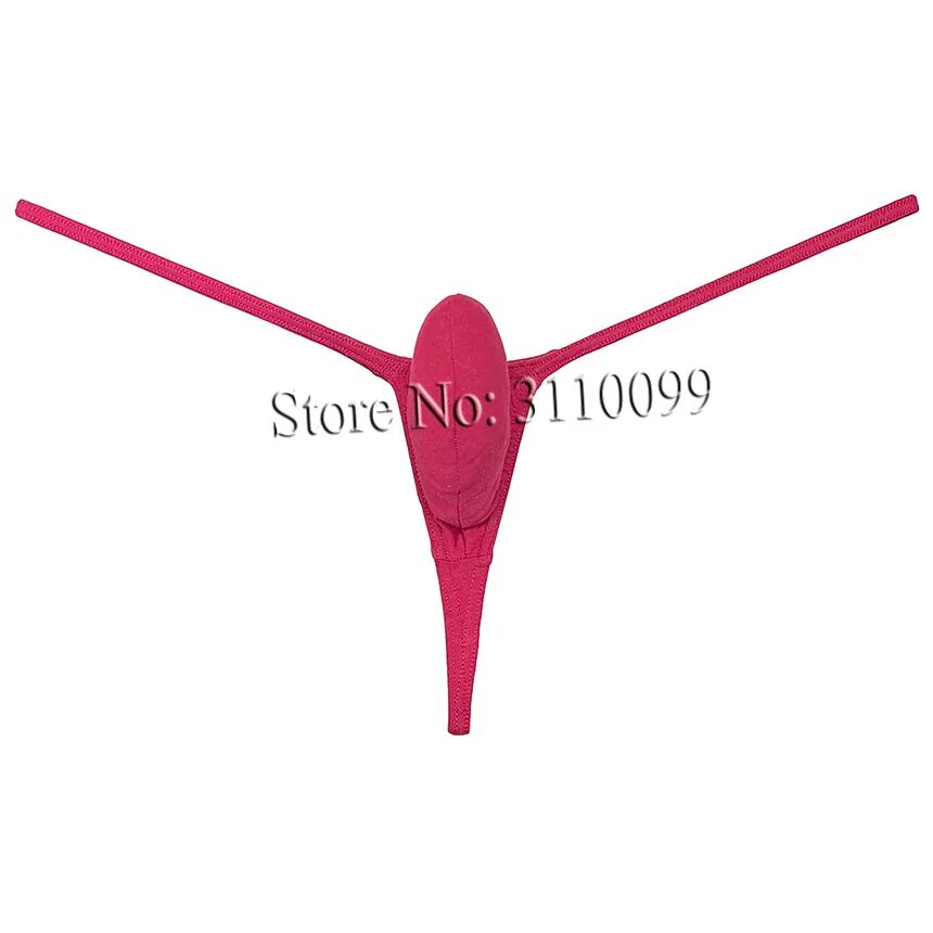 Мужские хлопковые стринги TS143 Красный, L, Wine Red