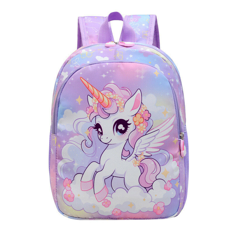 Backpack delightfull unicorn girls school large capacity cute design purple