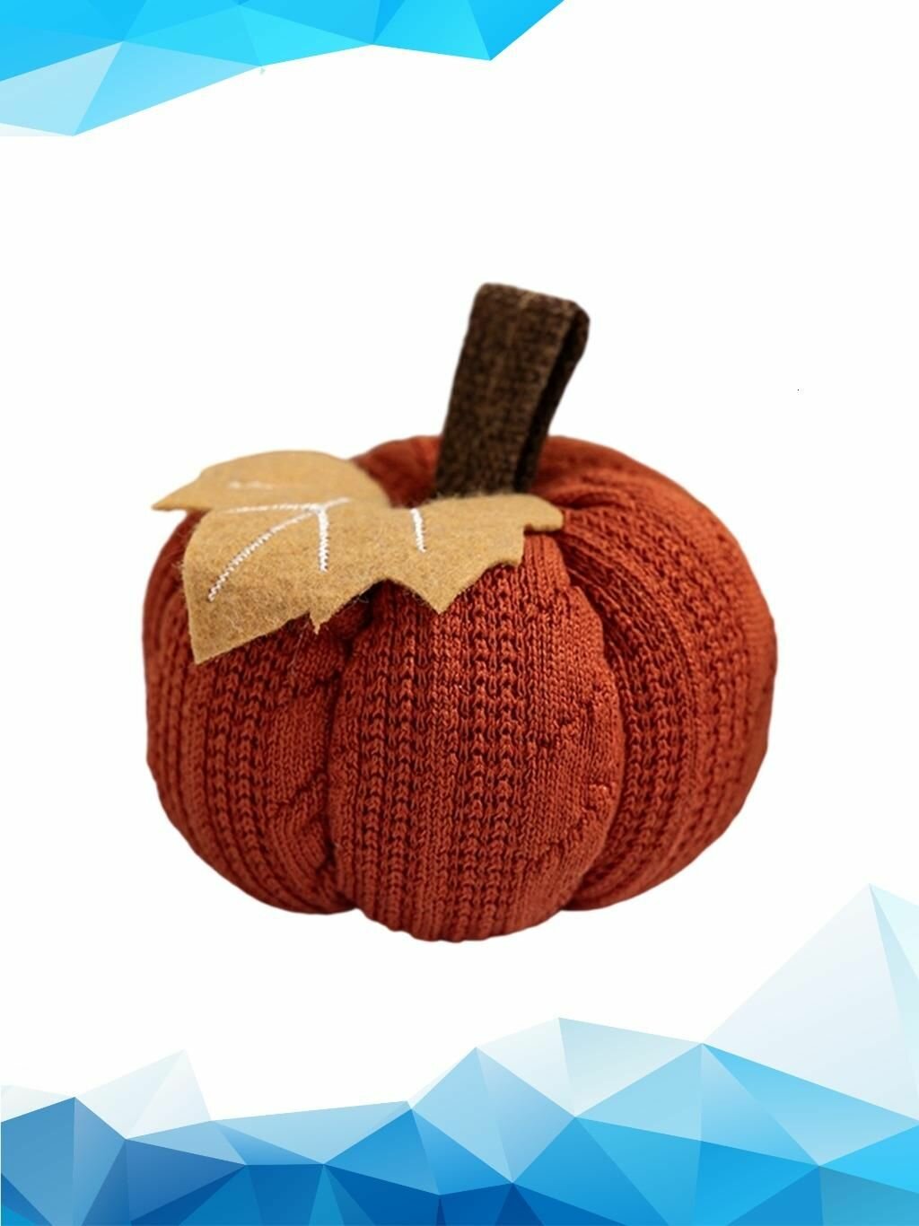 Вязаная тыква для декора, - Маленький тыквенный орангутанг