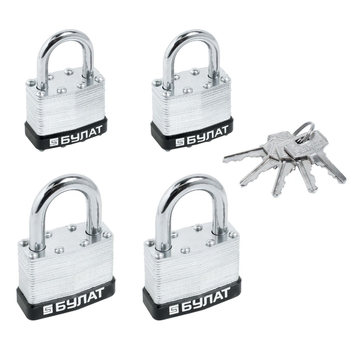 Замок навесной булат ВС 0140/0150 (2+2 шт 5 кл) (1секретность)