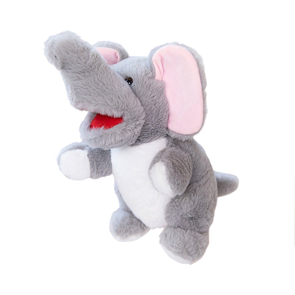 Мультяшное Животное Ручная Кукла Прекрасная Мягкая Игрушка Подвижный Рот Рассказывающий Истории Подарок