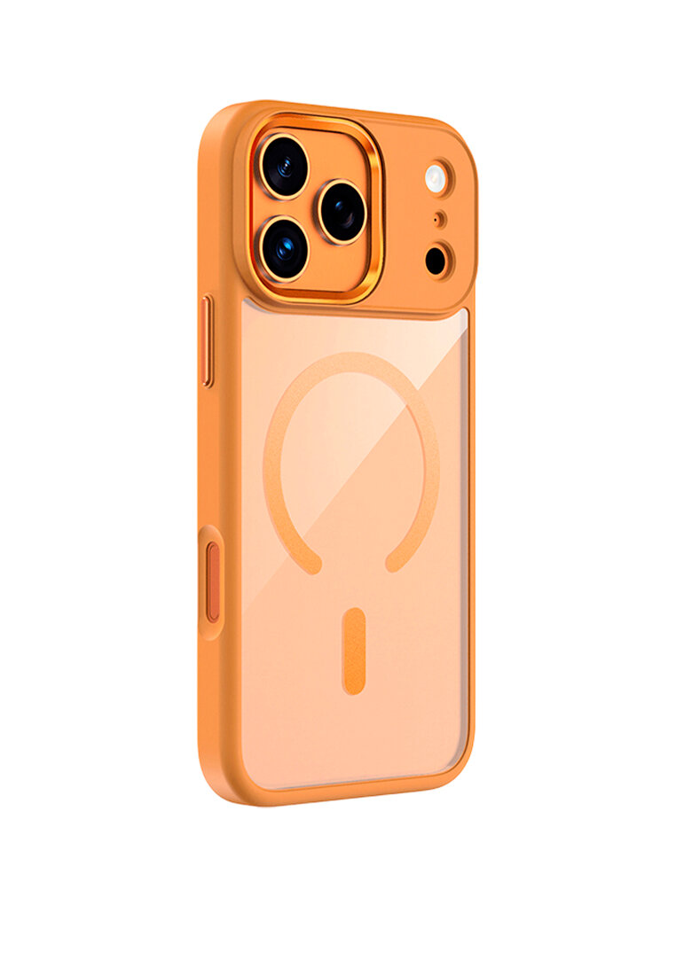 Чехол iPhone 17 Pro KEEPHONE Armor Grip MagSafe Защита от падения высокого класса, не желтеет - Оранжевый