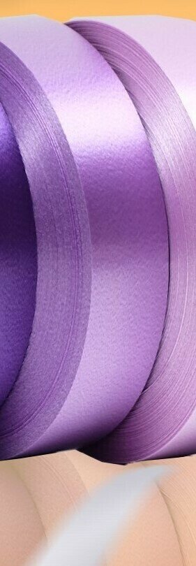 !09 Набор лент для декора и упаковки подарков: Лента атласная цвет хаки (2 штуки) 2 см × 45 м. + Лента атласная цвет сиреневый(1 штука) 2 см x 45 м.