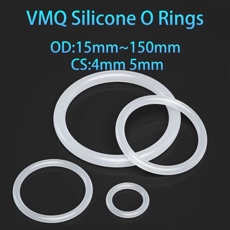 Силиконовые уплотнительные кольца VMQ 2-50 шт. 130x5mm(2pcs)