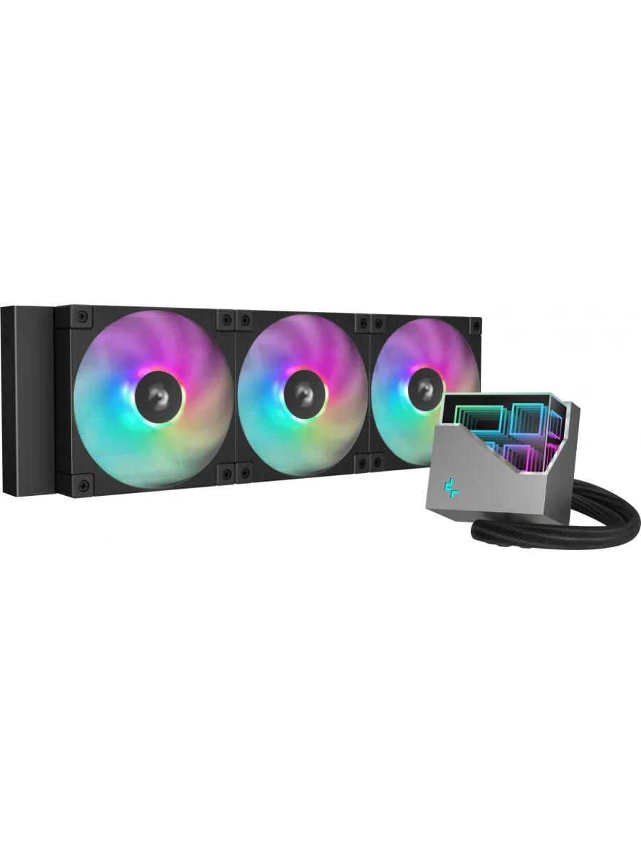 Система охлаждения Deepcool LT360 ARGB, водяная, для процессоров, черная