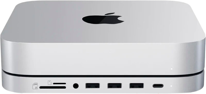 Док-станция Satechi Stand & Hub for Mac Mini/Studio серебряный