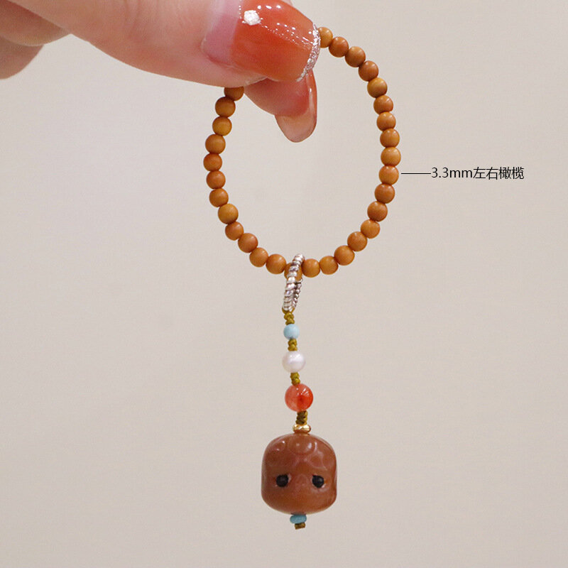 Браслет для гадания, YM Mall из агата и персиком Камень Привлекает изобилие