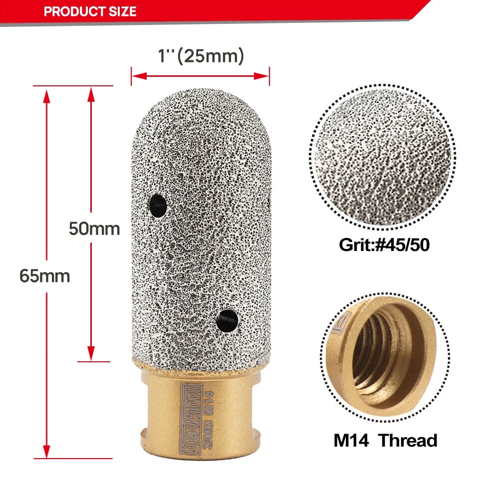 DT-DIATOOL Алмазная фреза для плитки 10/15/20/25/30/35 мм M14 1pc 25mm