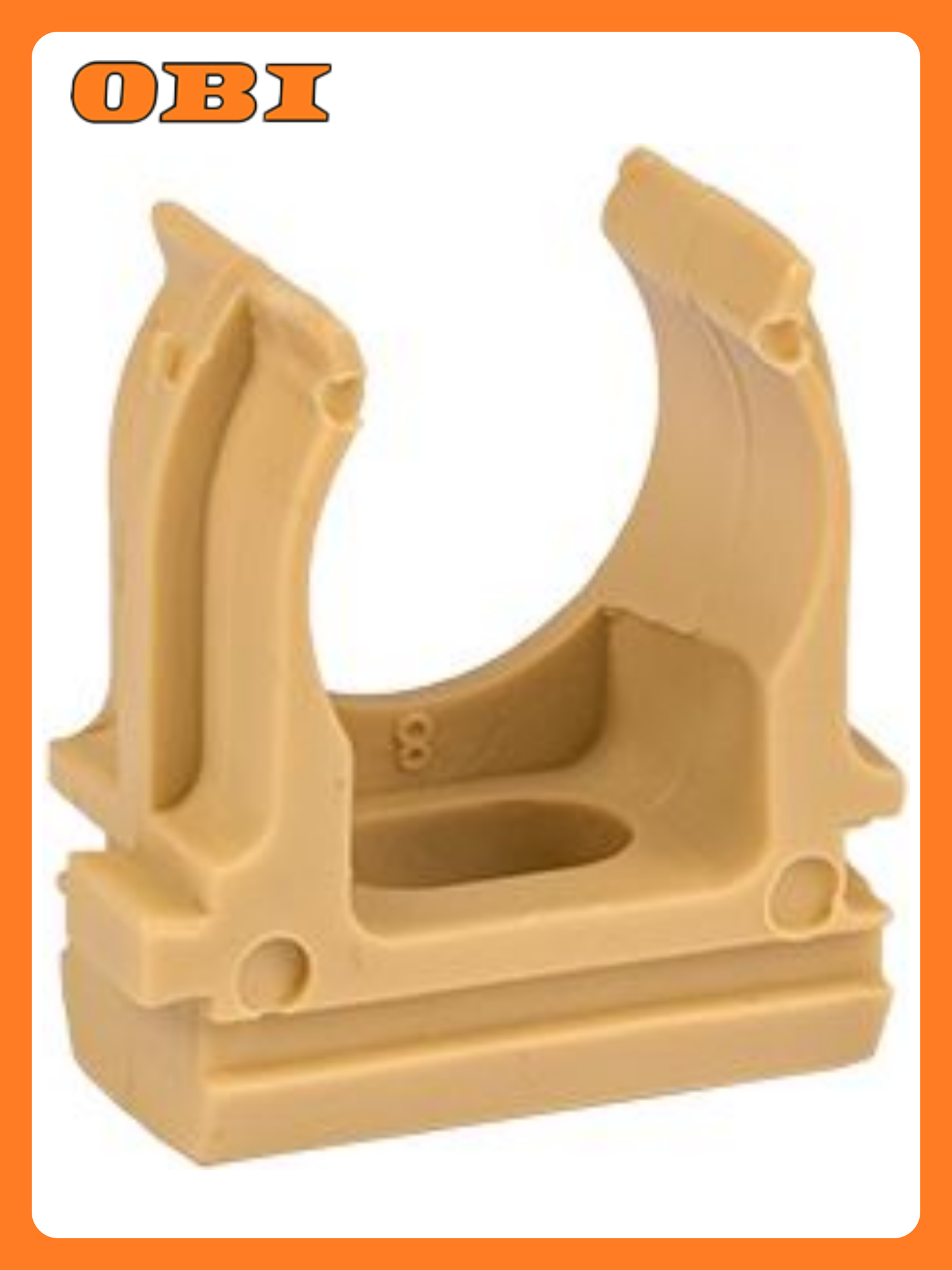 Крепеж-клипса d16 мм (10 шт) светлое дерево EKF-Plast