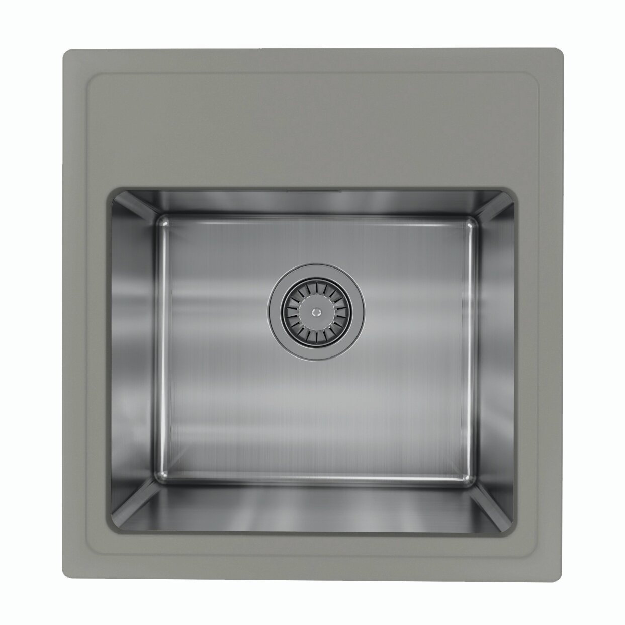 Кухонная мойка Florentina Комби 480 21.455. B0480.307 серый шелк
