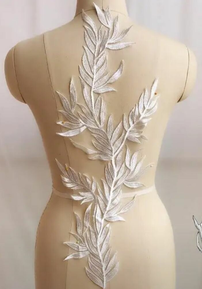 Декор пришивной веточка бамбука 57*22 см