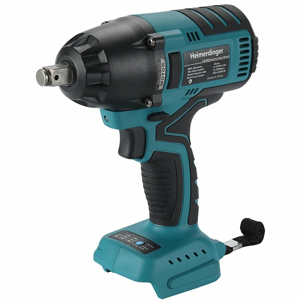 Бесщеточный аккумуляторный гайковерт Heimerdinger LB165, квадрат 1/2", 650 Нм, без батареи