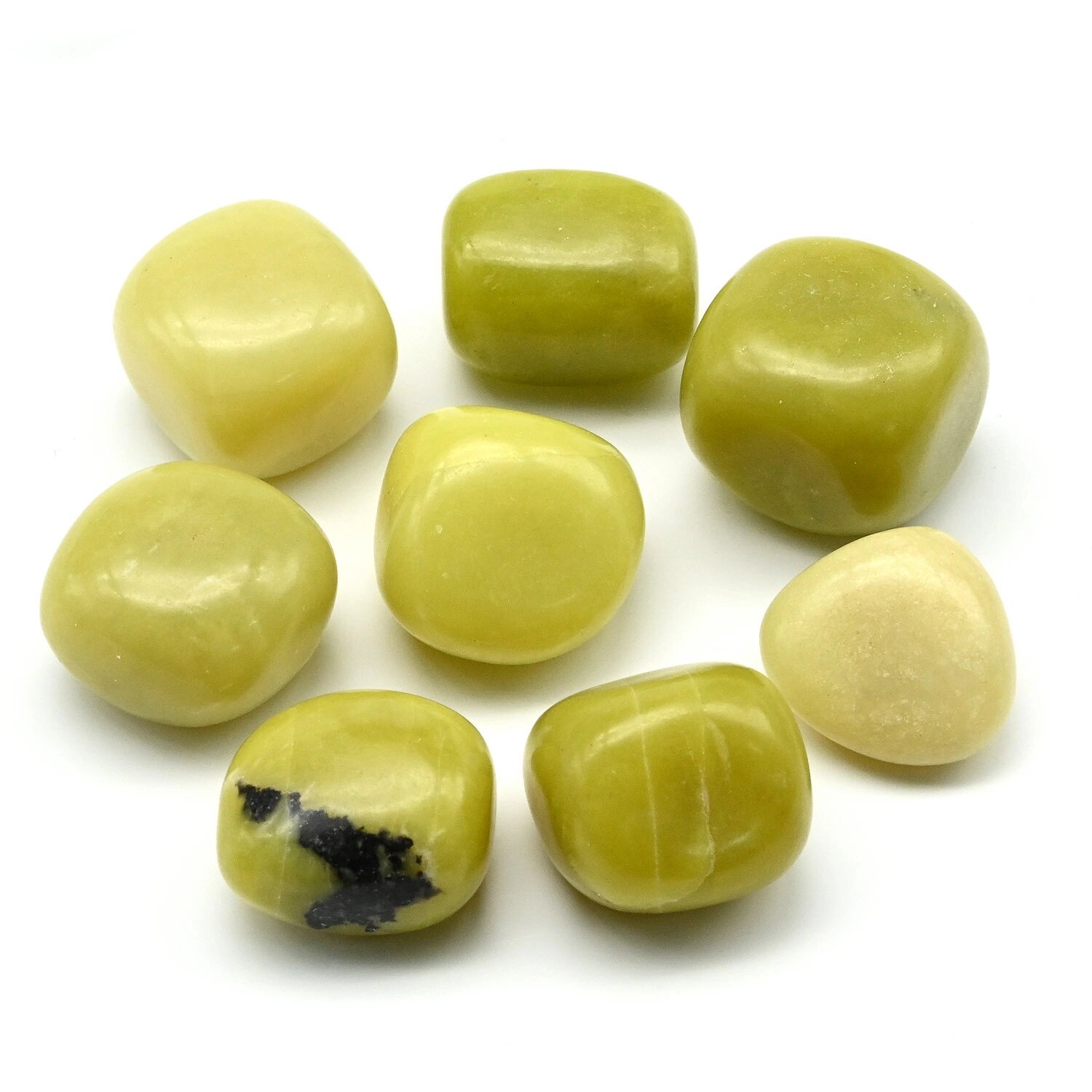 Нефрит жёлтый фракция 15-25мм, упаковка 100г. .