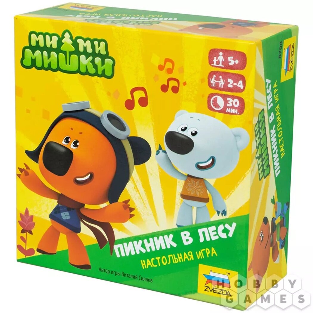 Настольная игра Ми-ми-мишки: Пикник в лесу, для 2-4 игроков.