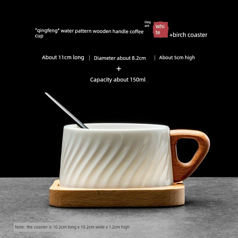 Чашка для воды, кружка, керамическая чашка, кофейная чашка, набор для складывания, для женщин, для офиса, элитная, в