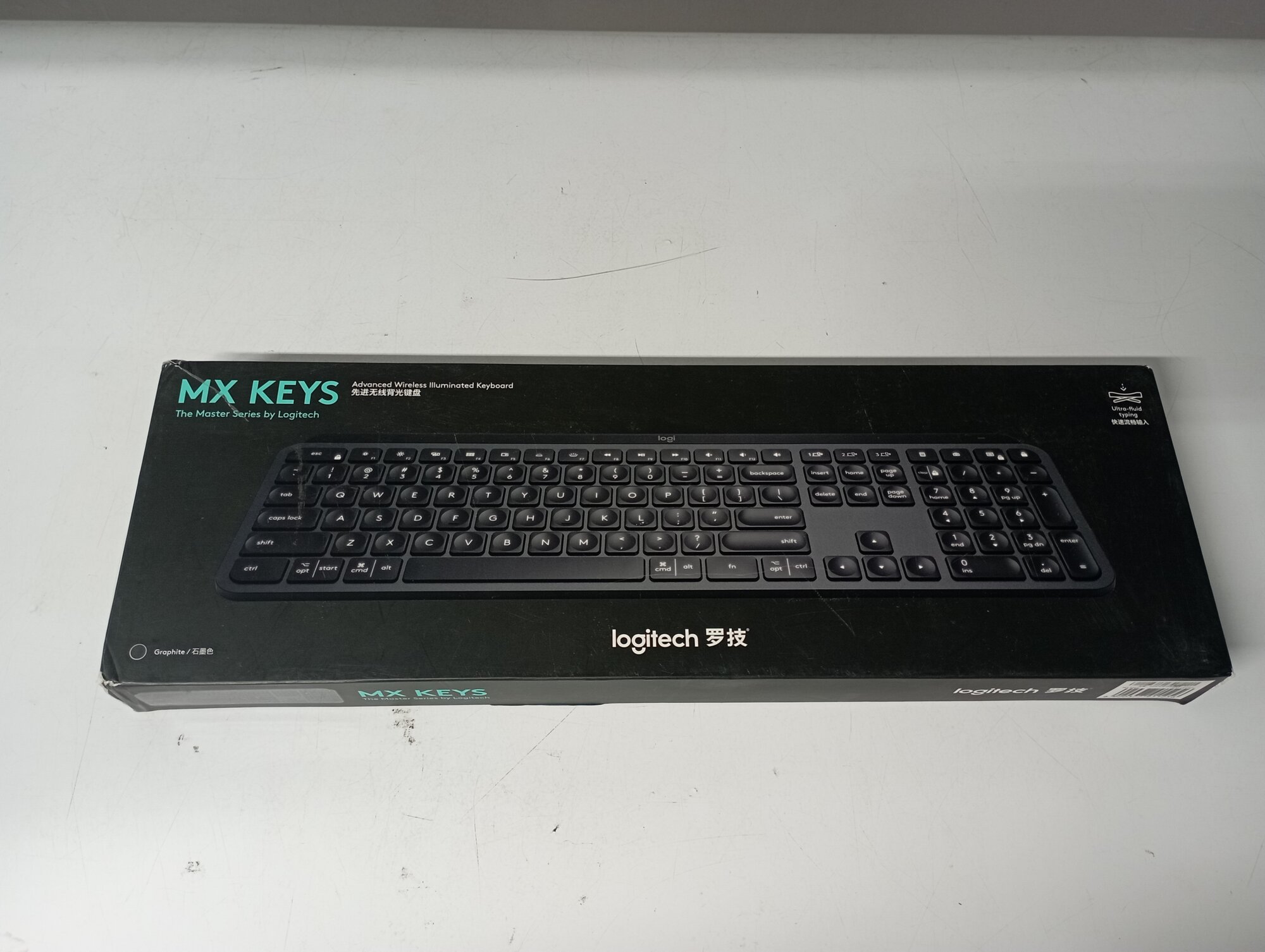 Беспроводная клавиатура Logitech MX Keys черный, английская