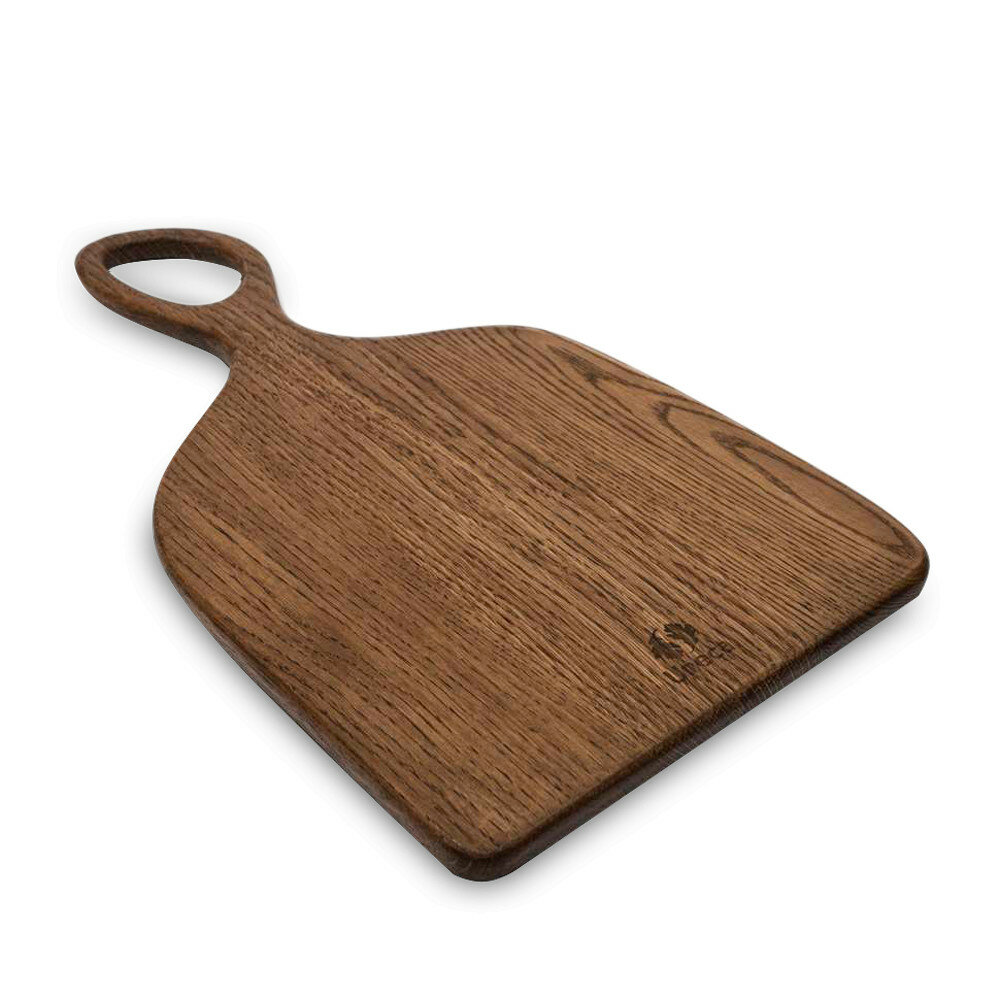 Доска разделочная с ручкой, 43 х 25 см, дуб, коричневый ДРБ-907/2
