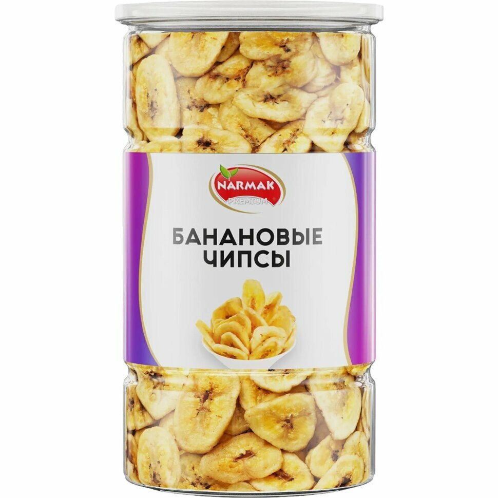 Бананы чипсы Narmak сушеные, 500г, 2251601