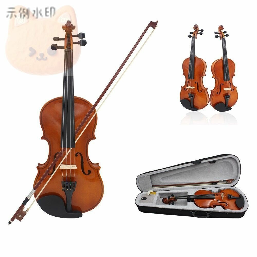 Скрипка 4/4 со смычком и футляром / Музыкальный инструмент