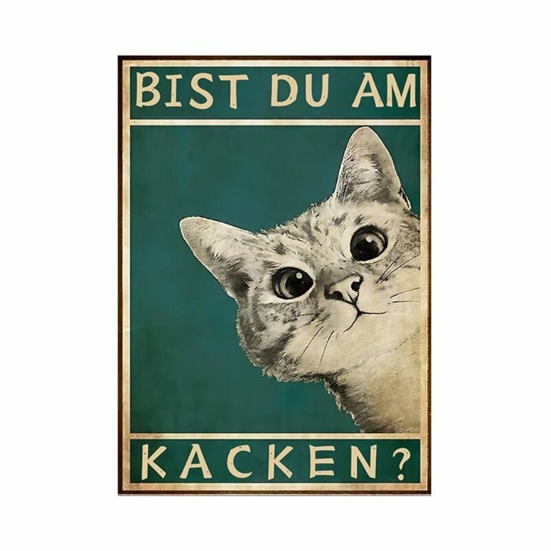 Холст Cute poop cat-LY4682 only painting core бескаркасный-35x50 см