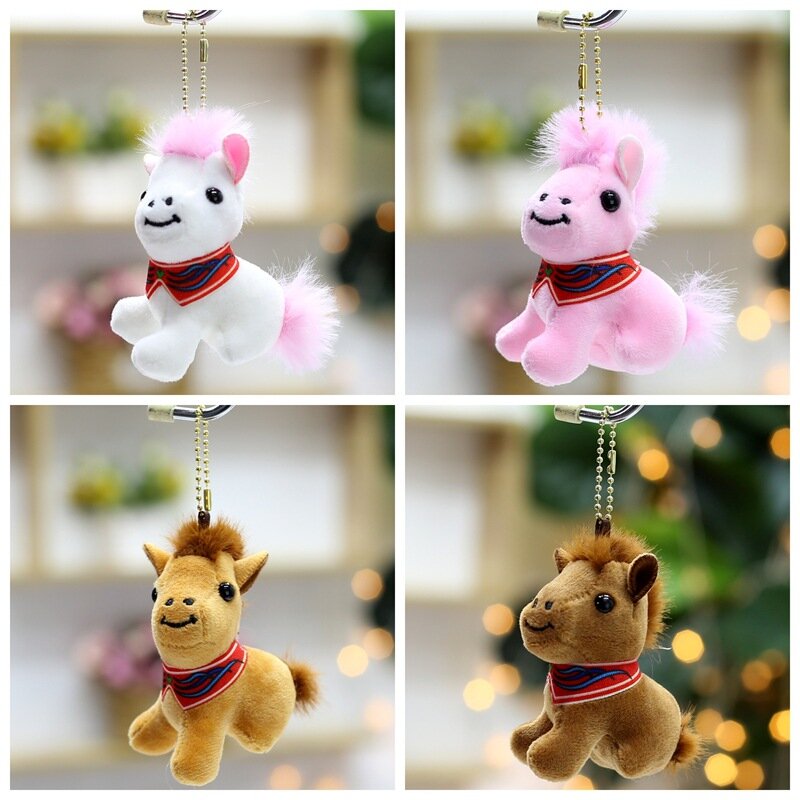 Оптовая продажа 4inch плюшевых игрушек-подвесок, подвесок для школьных сумок, брелоков, захватов для верблюдов из