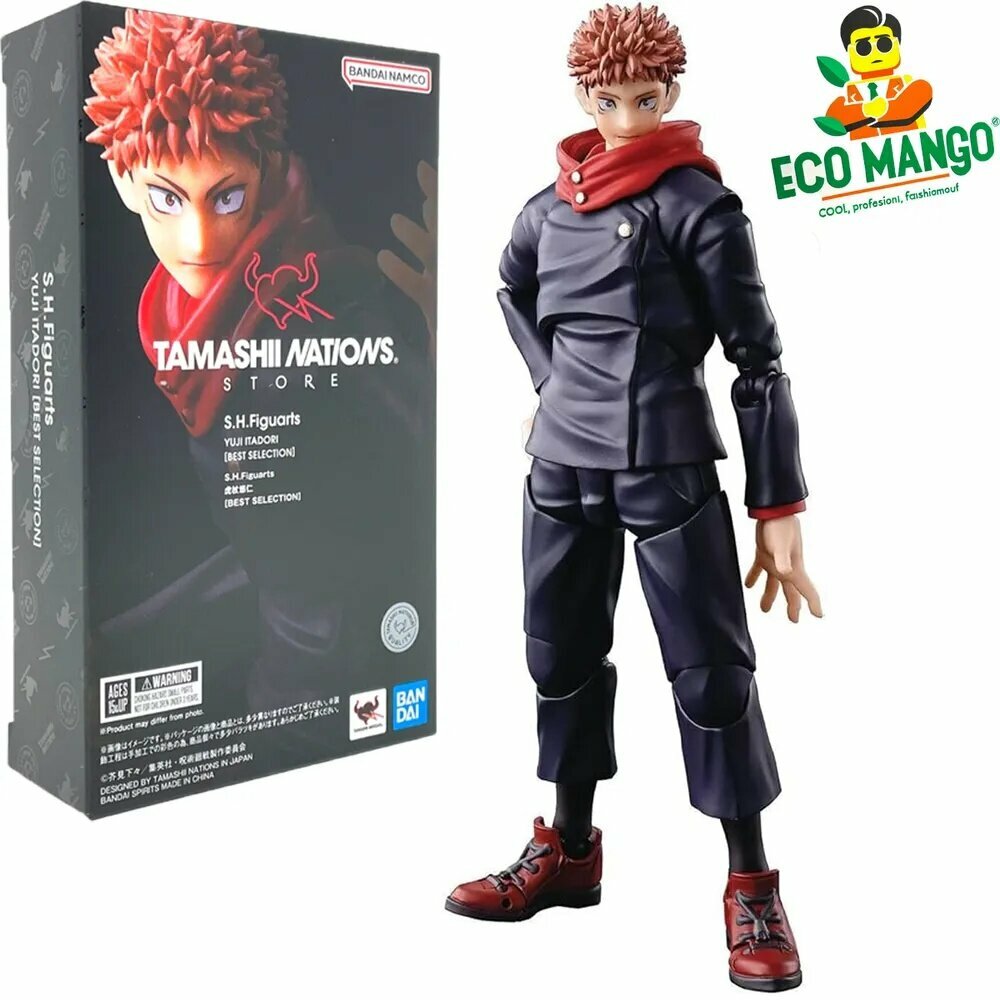Экшн Фигурка Bandai S.H.FIGUARTS Jujutsu Kaisen, YUJI ITADORI лучший выбор, SHF 15см
