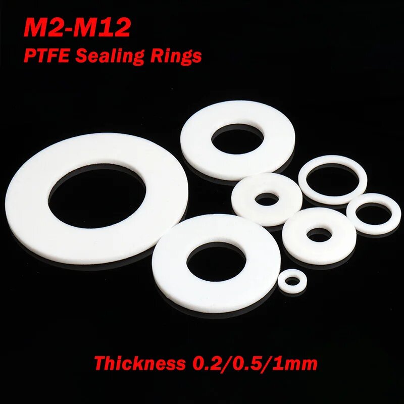 Уплотнительные кольца из птфэ M2-M12 M3x6x0.5mm-200PCS