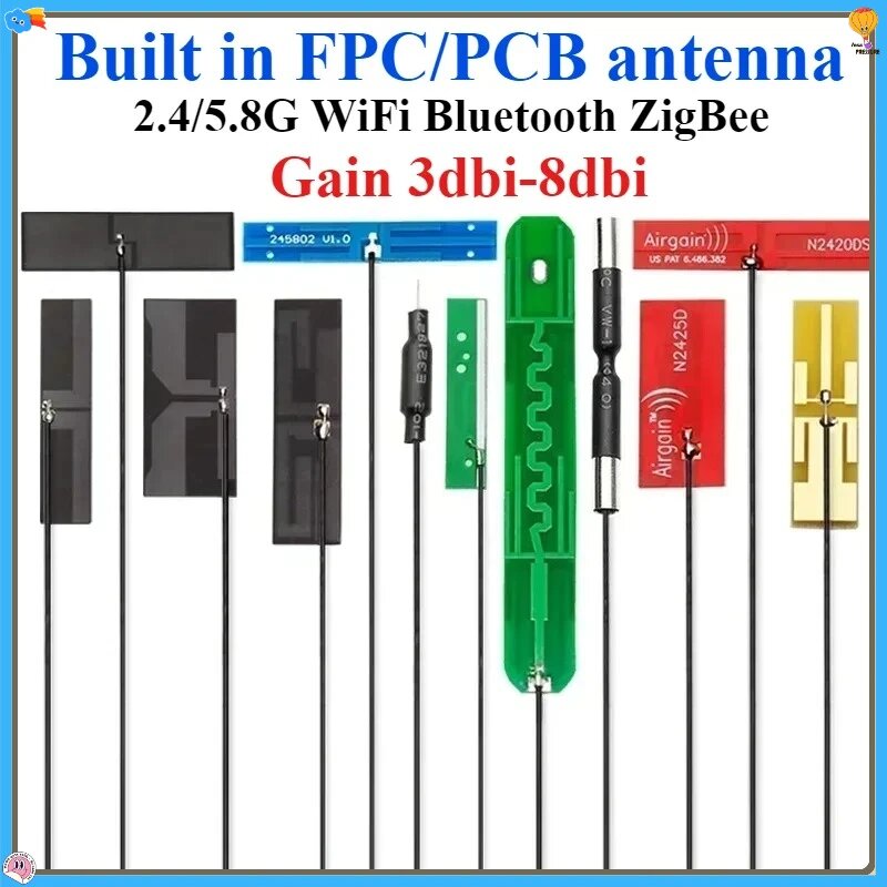 Wi-Fi Bluetooth Антенна 5CM, 1-pex4, PCB 48x14mm — фото 1