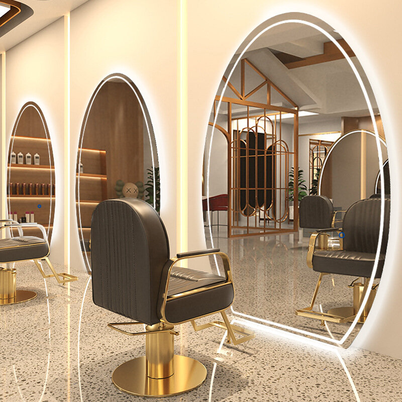 Зеркало с подсветкой в стиле интернет-знаменитостей, модное, простое, умное LED-зеркало для парикмахерской, зеркало для макияжа