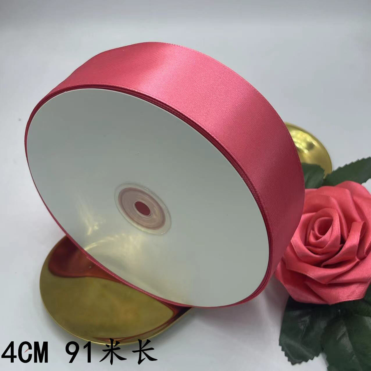 4 см лента большая красная атласная лента DIY лента для роз лента для бордюра лента для дня рождения лента для завязки
