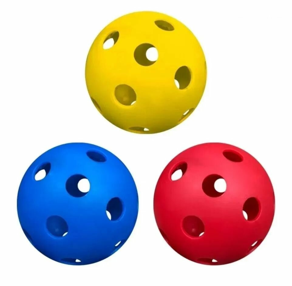 Мяч для флорбола Мяч для занятий спортом на открытом воздухе , 72мм (набор 3 штуки)