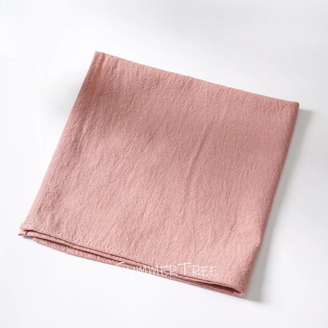 6 шт. тканевые салфетки SUMMERTREE из хлопка 40x40 см Розовый, Dust pink
