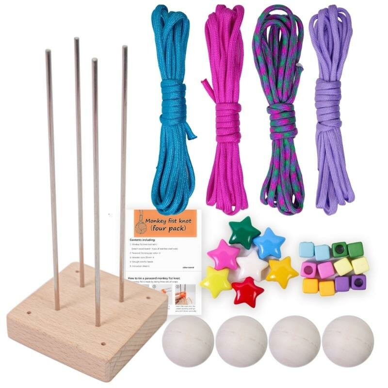 Набор для изготовления обезьяньего кулака из паракорда, Комбинация 3