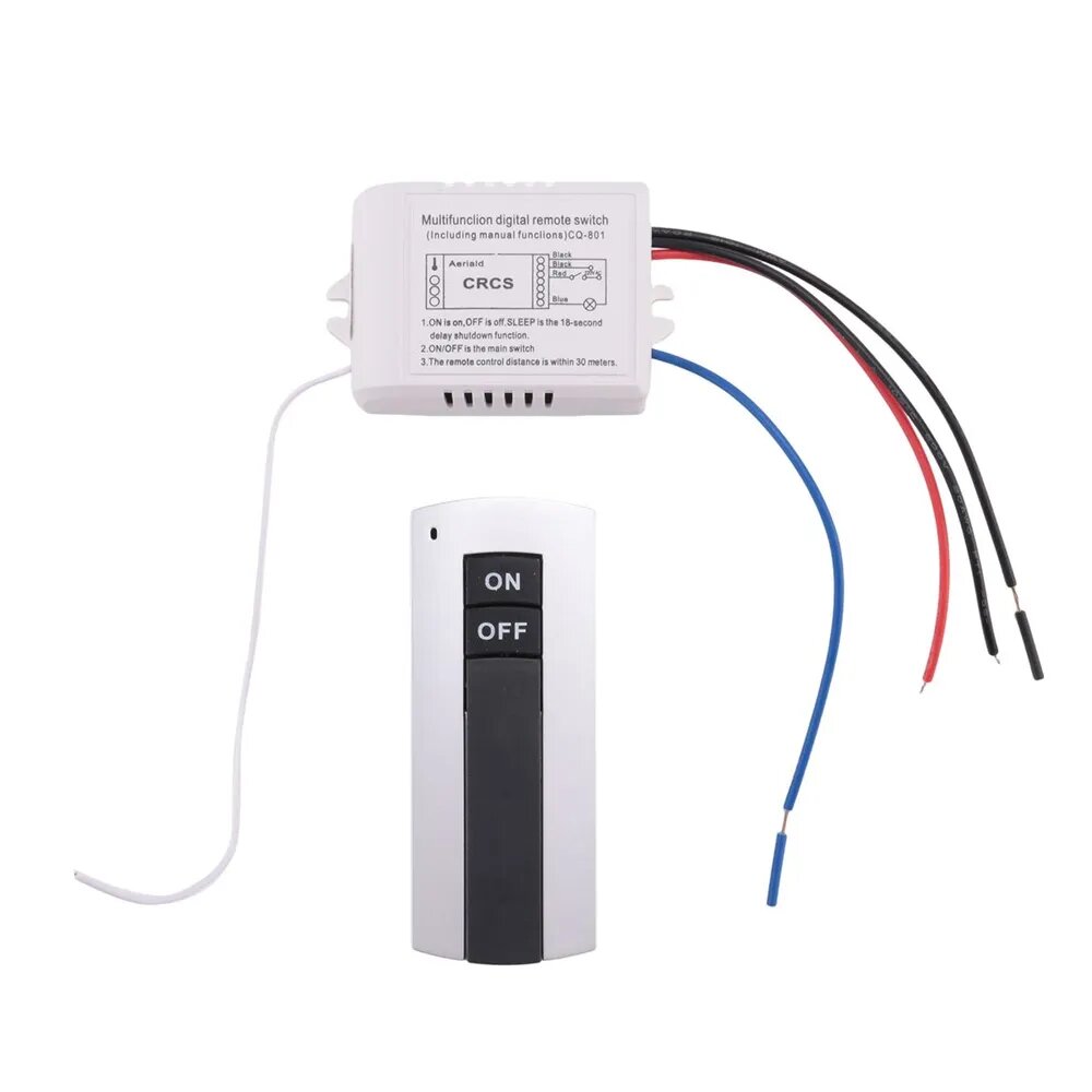 Канал с цифровым передатчиком переключателем приемником лампой дистанционного освещения